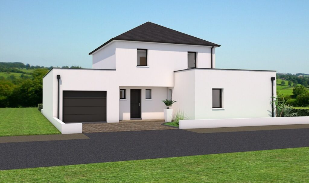 Maison individuelle étage 4 chambres contemporain | Les Provinciales